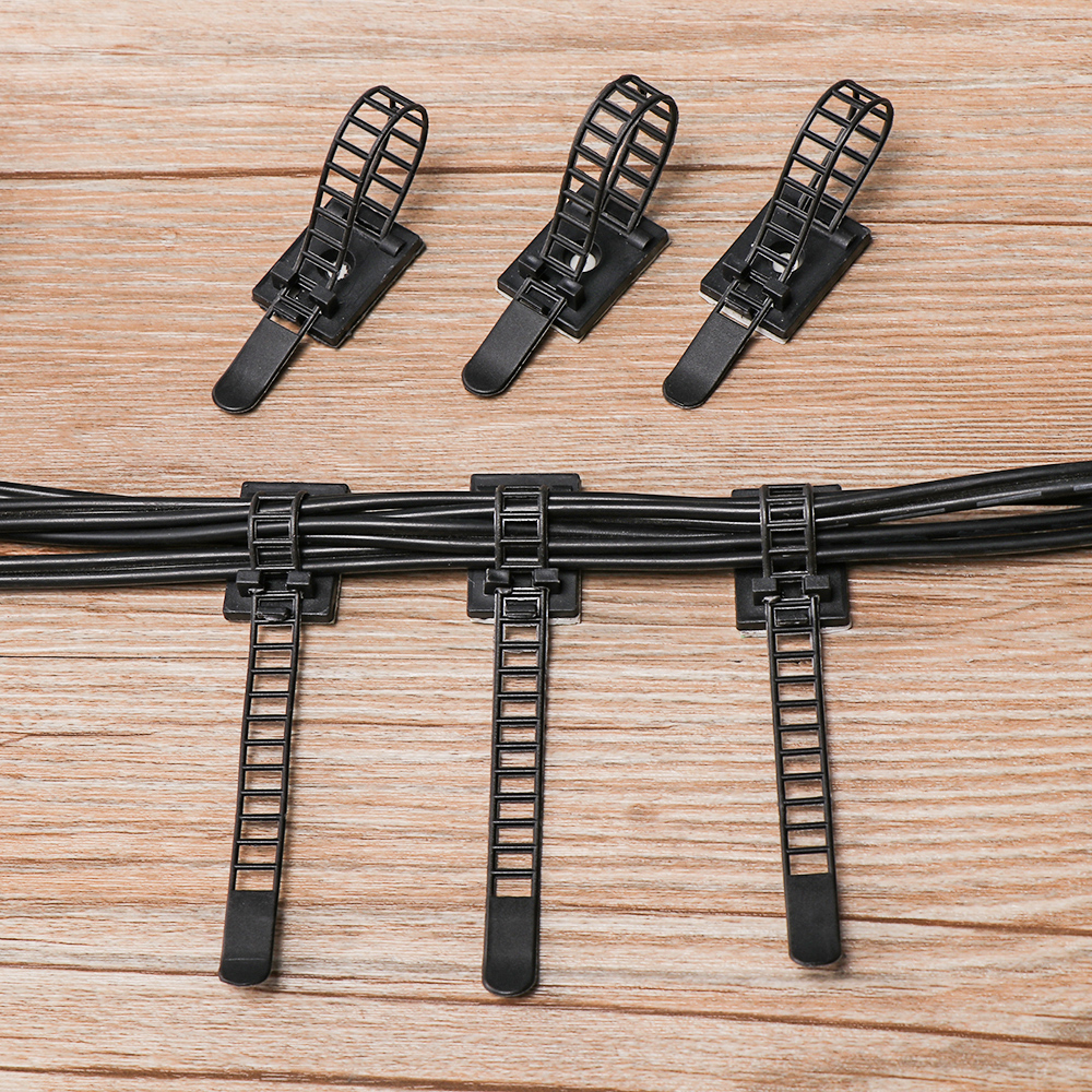 LY Firm Adjustable Cable Clip Tie Cable Clamp Fixer Holder Self ...