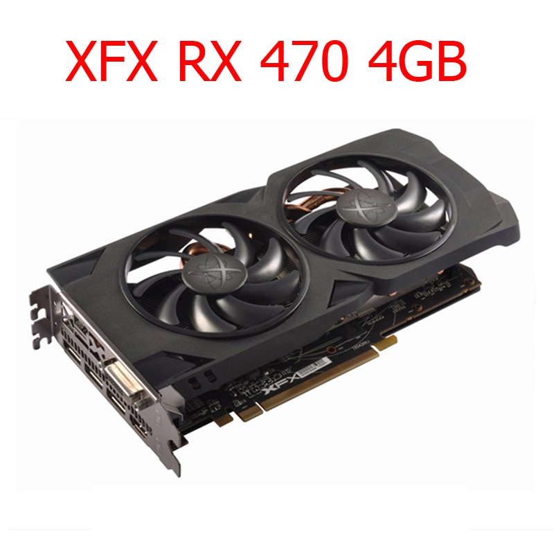 XFX RX 470 4GB Grahics Cards GU AMD Radeon RX470 4GB 256bit Screen ...