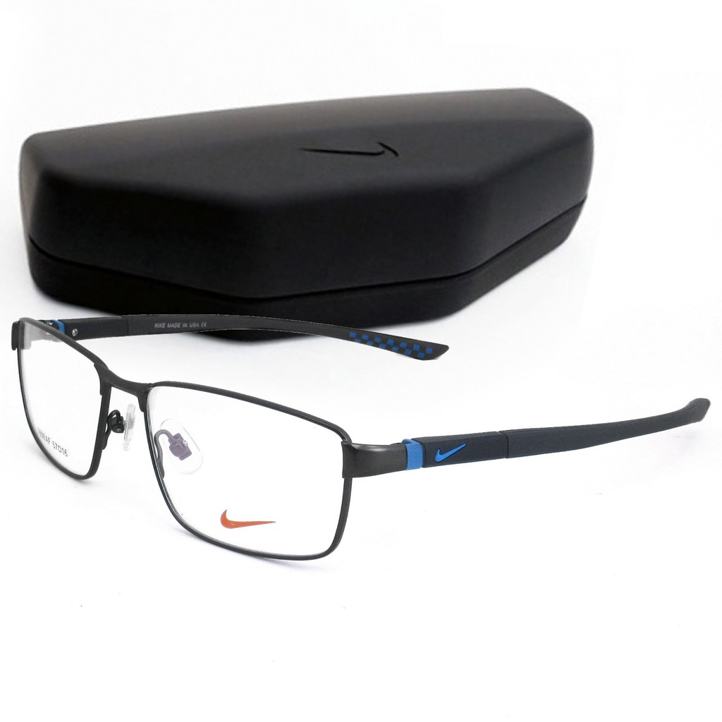 Nike Fashion แว่นตา รุ่น 7608 C-3-1 สีเทา กรอบเต็ม ขาสปริง วัสดุ ...
