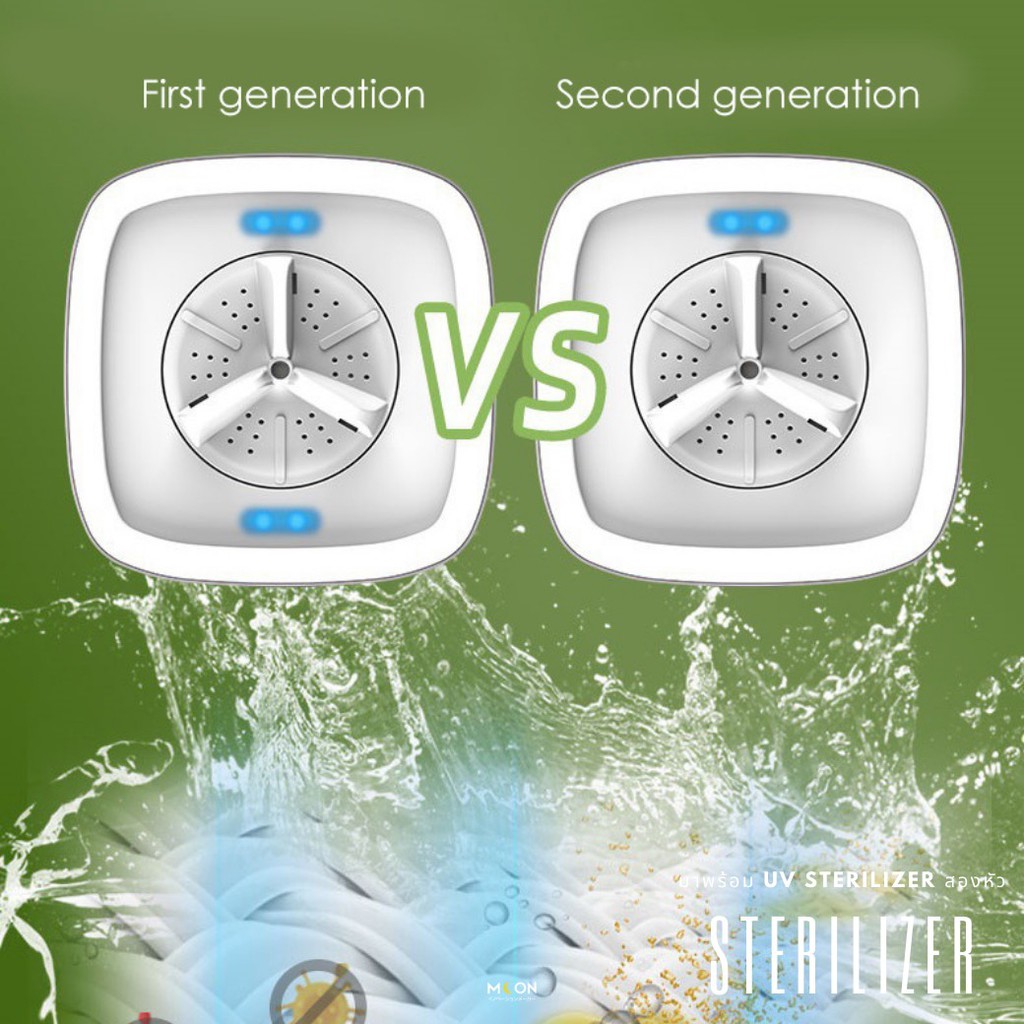 Moon x Hoover Spinning X Foldable Washing Machine เครื่องซักผ้าพกพา ...