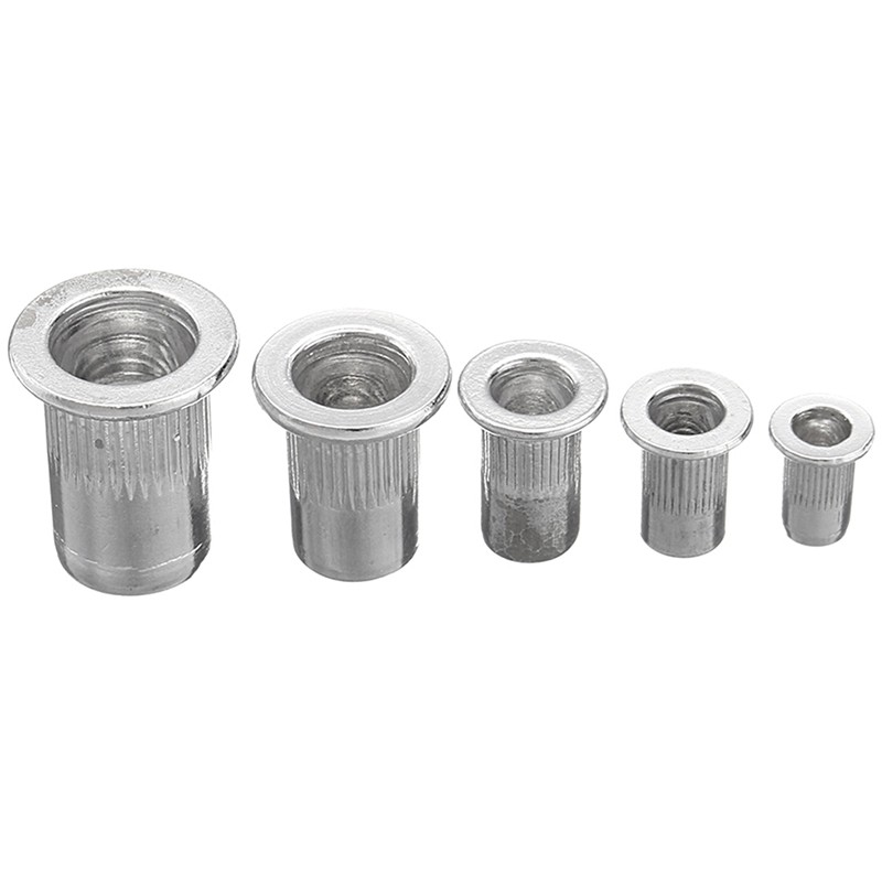 106Pcs M3-M8 Blind Rivet Nuts Threaded Insert And Rivet Tool Riveter ...
