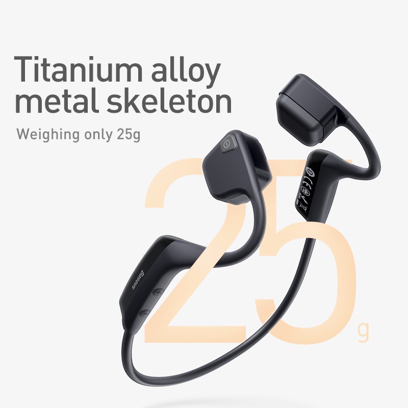 Baseus BC10 Bone Conduction Bluetooth Earphone Outdoor Sport Waterproof ...