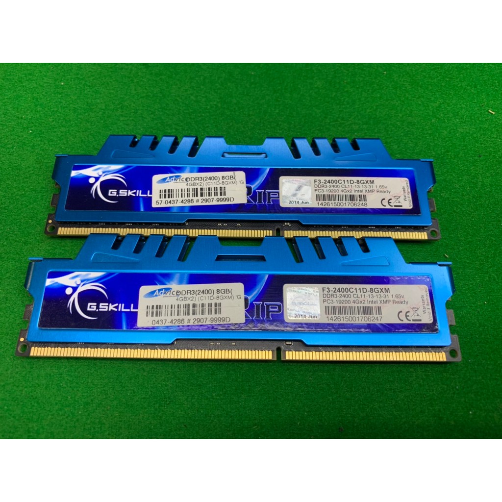 ram แรม gskill ddr3 8g (4x2) bus 2400 สีฟ้า สวยๆ แรงๆ - naiaod - ThaiPick
