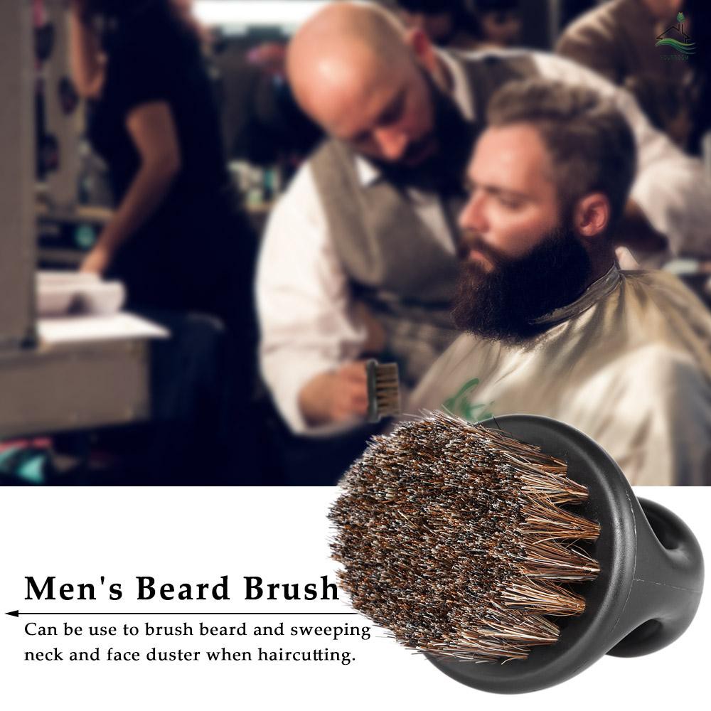 Men's Beard Brush Barber Hair Sweep Brush Mustache Shaving Brush Neck ...