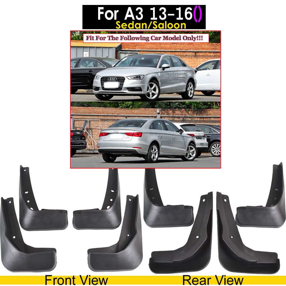 Genuine XUKEY Car Mud Flaps For Audi A3 A4 A6 (8E 8P B6 B7 C6) Mudflaps ...