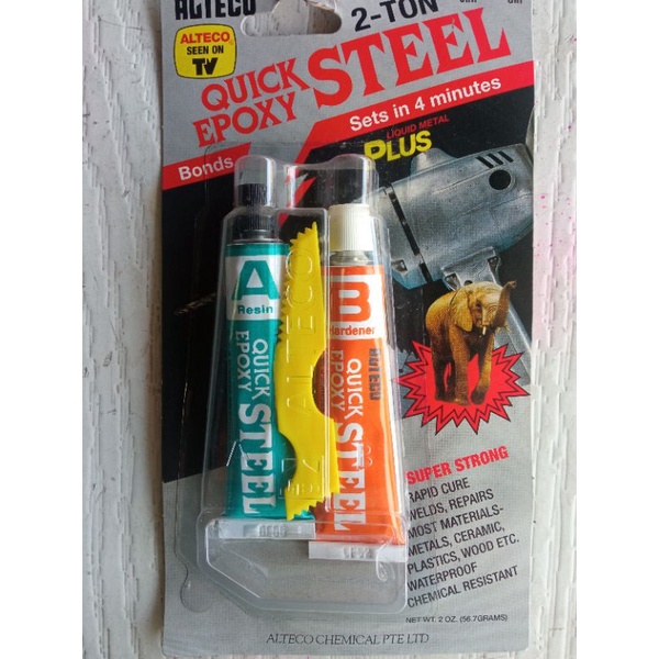 กาวออลทีโก้ ควิก อีพ๊อกซี่ กาวติดเหล็ก 2 ตัน แห้งภายใน 4 นาที ALTECO Quick Epoxy 2-Ton Steel ...