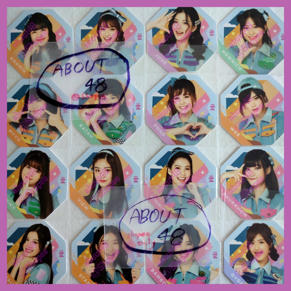 ที่รองแก้ว V.9 77 ดินแดน รุ่น 2 bnk48 ซิง 7 วี ฟ้อนด์ มิวนิค จูเน่ ผัก ...