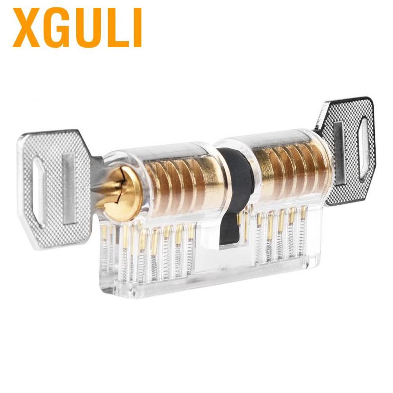 Xguli 7pcs Craft Practice Lock Acrylic Multi Type Transparent Padlock ...