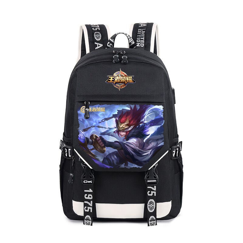 กระเป๋าเป้สะพายหลัง ลายการ์ตูนอนิเมะ King glory Xin Feiheng Monkey King ...