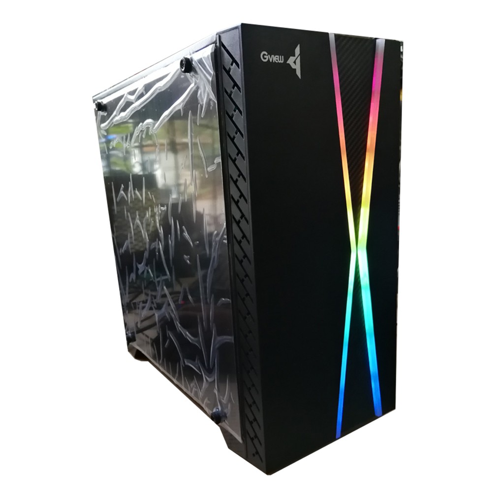 คอมพิวเตอร์ CPU Core I7 Ram 4 GB เคสใหม่ Gview มีไฟ RGB แถมสายไฟ ...