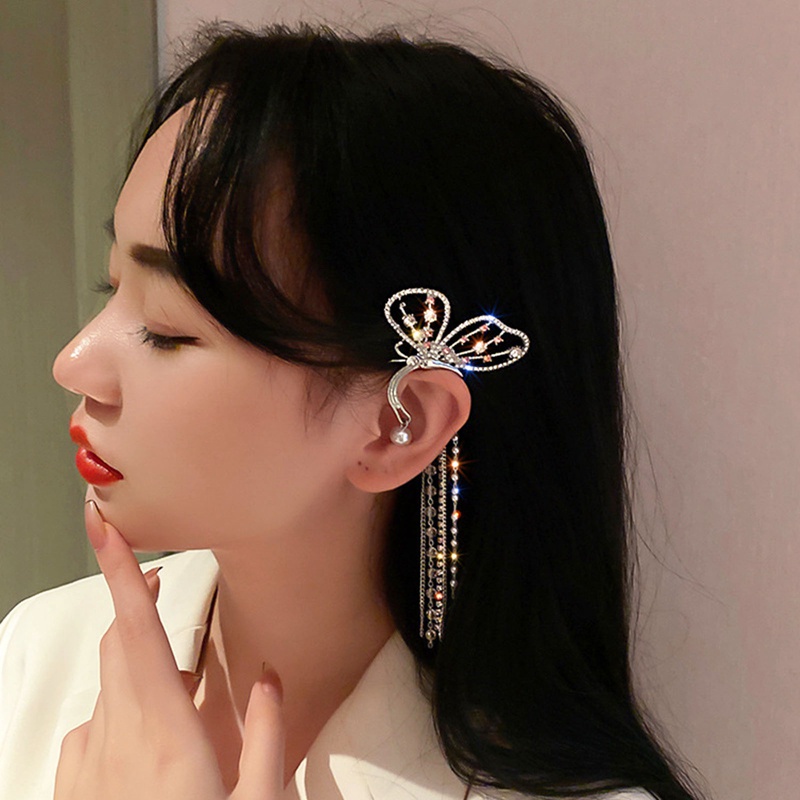 Someship Korean Fashion Personality Earrings Pearl Crystal Diamond ...