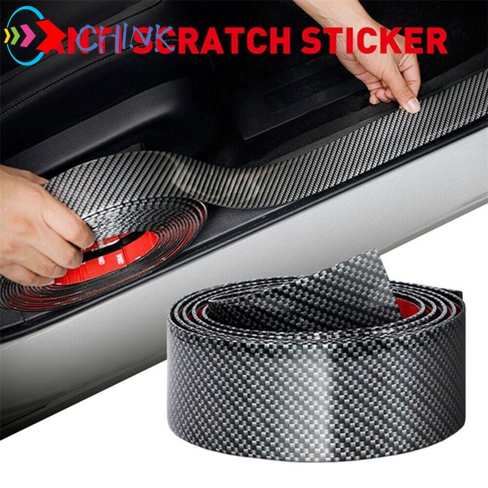 CHINK New Carbon Fiber Rubber Edge Guard Scuff Plate Car Sticker ...
