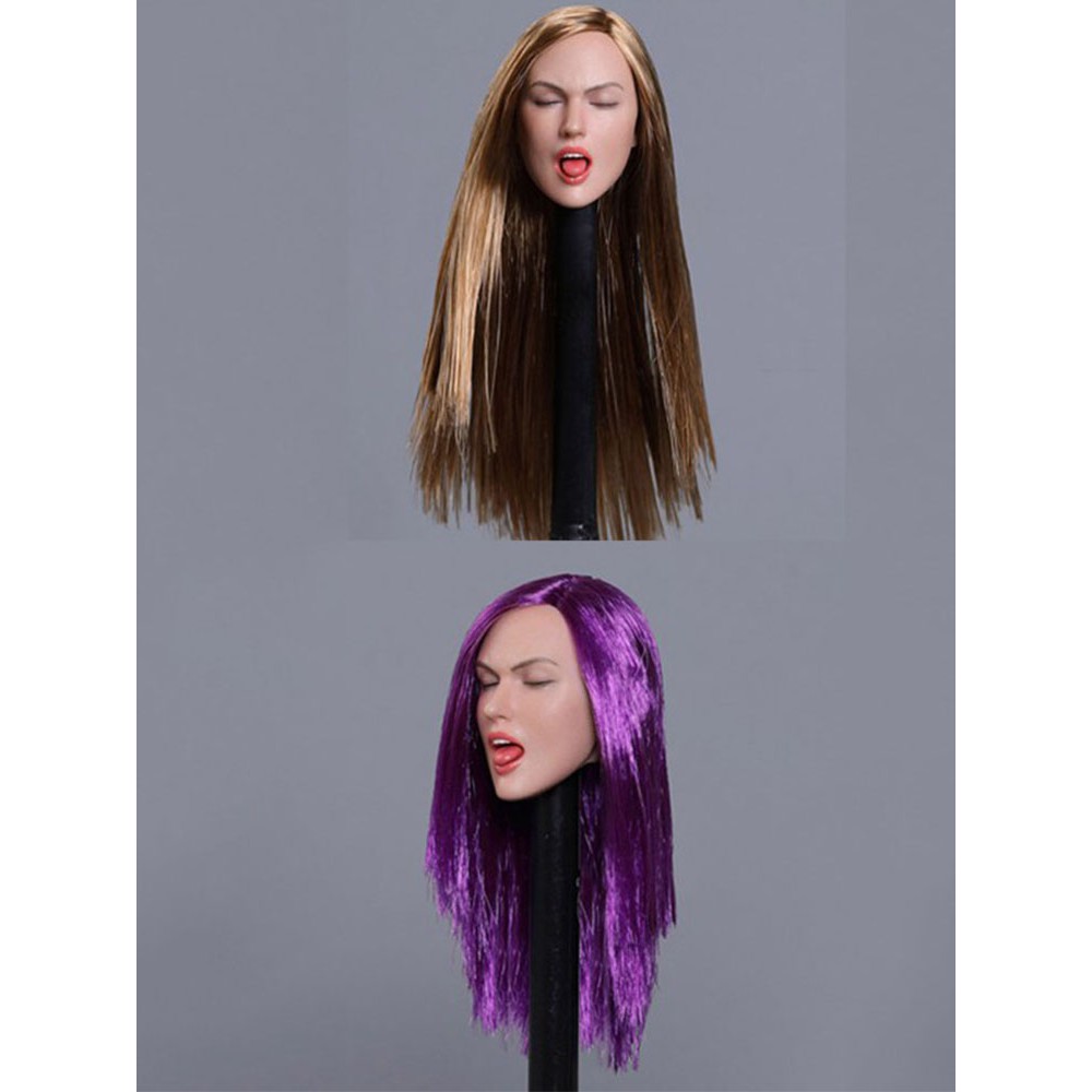 ของสะสม：1/6 Scale Euroean Beauty Girl Exaggerated Exression Head ...