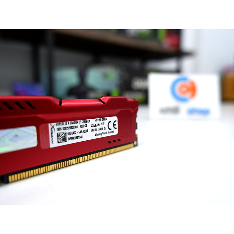 Ram (แรม) Kingston Hyper X Fury DDR3 4GB 1600MHz Red No Box (ประกัน ...