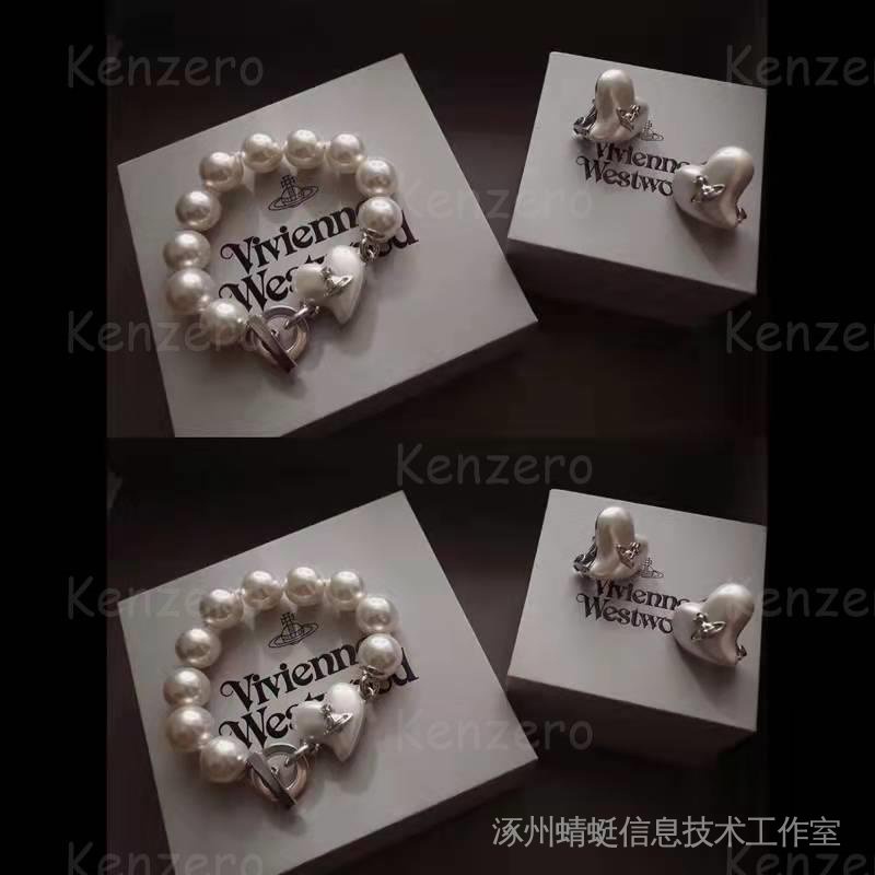 20ss VIVIENNE WESTW00D Lynette สร้อยคอมุก ขนาดใหญ่ สร้อยข้อมือ ต่างหู ...