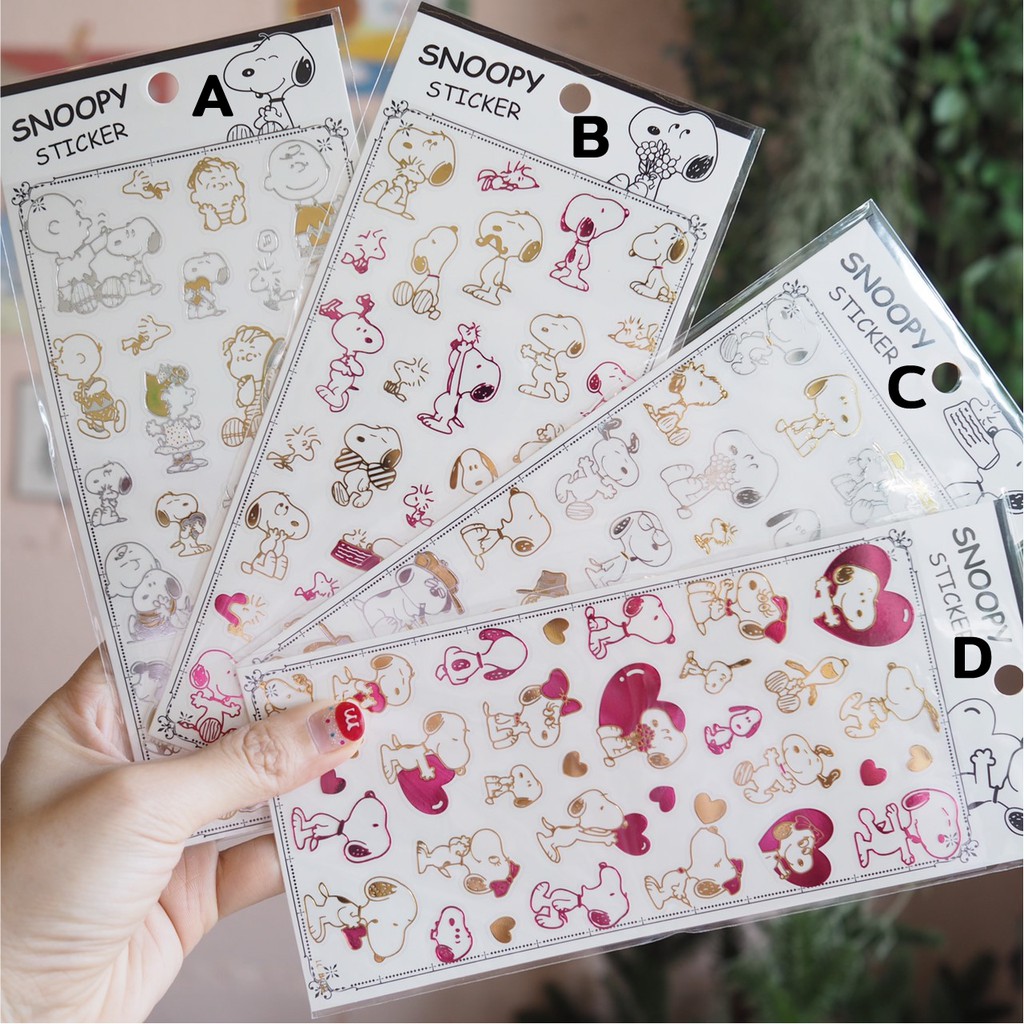 สติกเกอร์ imported sticker set สัตว์ขอบทอง - nukoyshop.shop - ThaiPick