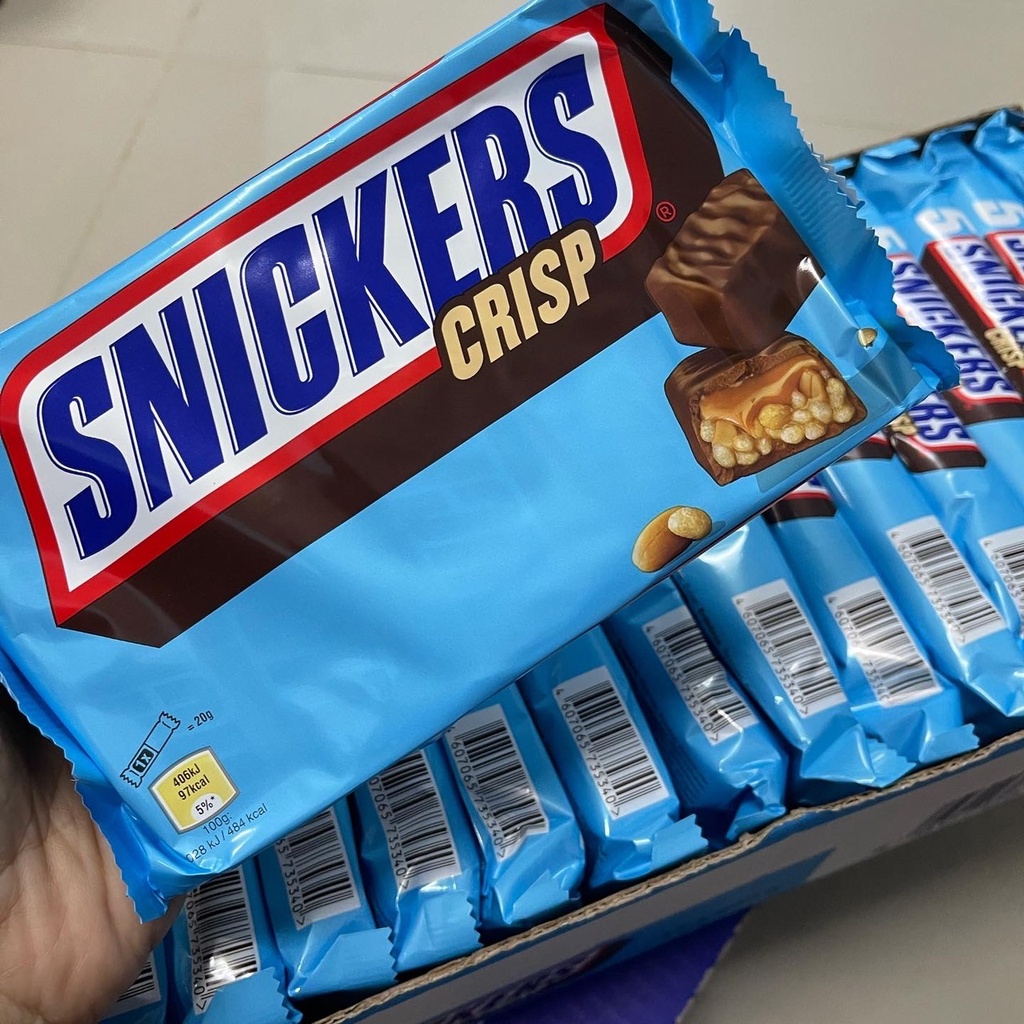 Snickers Crisp chocolate bar 1 เเพคมี 5 ชิ้น 100 g - nuufah0104 - ThaiPick