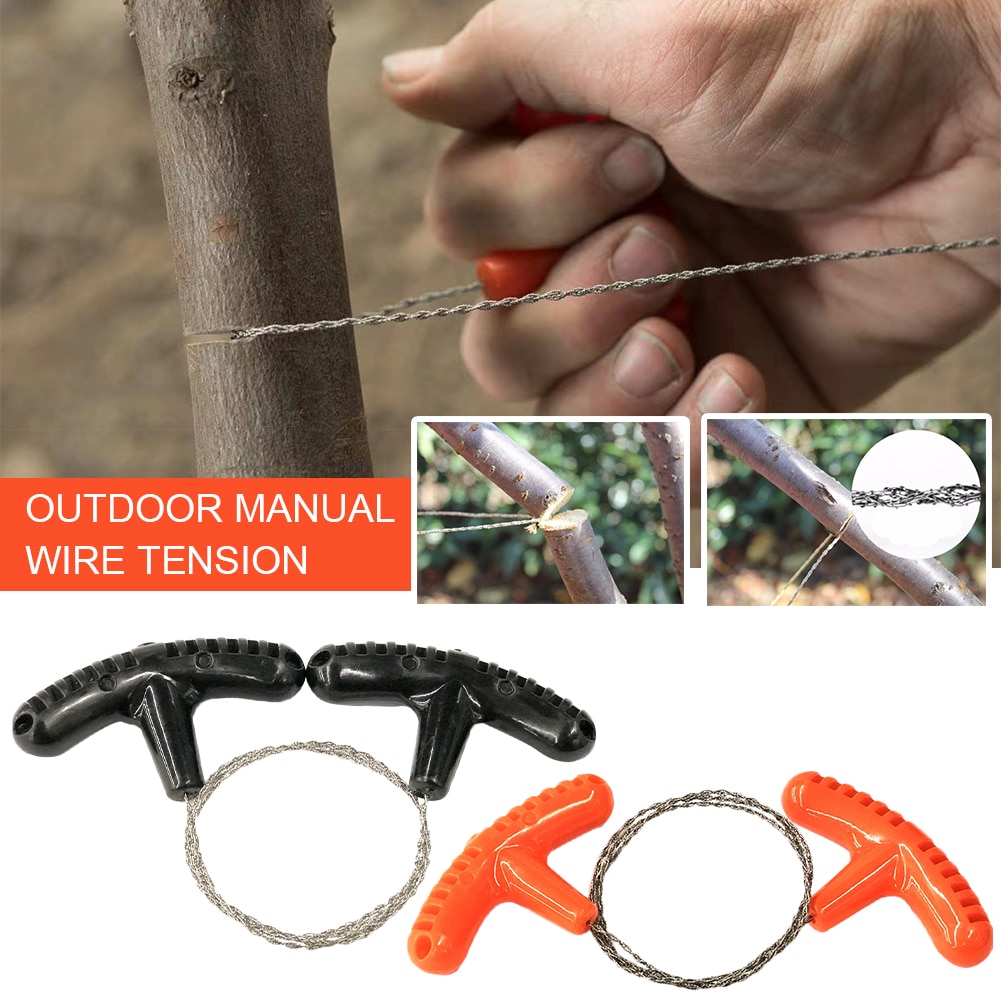 Manual Hand Steel Rope Chain Saw Portable Emergency Survival Gear Steel ...