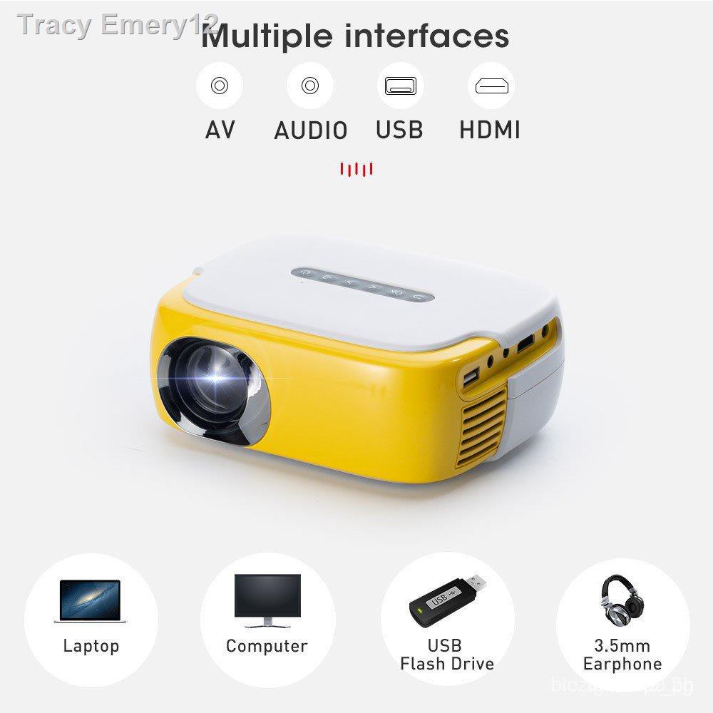 iOCHOW Video Projector T200 Full HD Support 1080P Mini Projector & Home ...