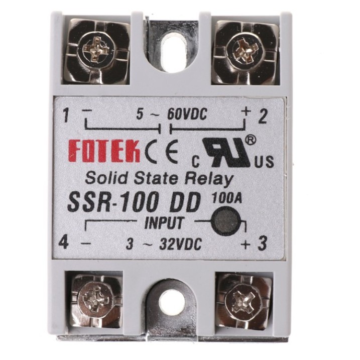 Solid State Relay รีเลย์ SSR-100DD 100A DC to DC Single Phase Direct ...