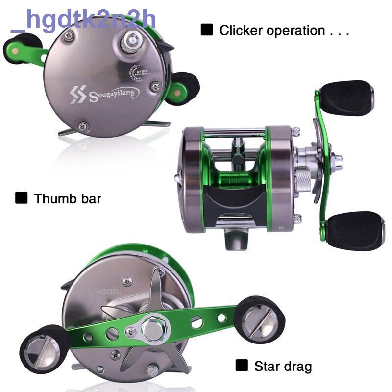 Sougayilang Trolling Fishing Reels 61BB 5.31 Gear Ratio Full Metal Body ...