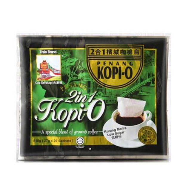 2 in 1 Kopi-O กาแฟดำสำเร็จรูป 2 in 1 โอเลี้ยง โกปี้ KopiO Train Brand ...