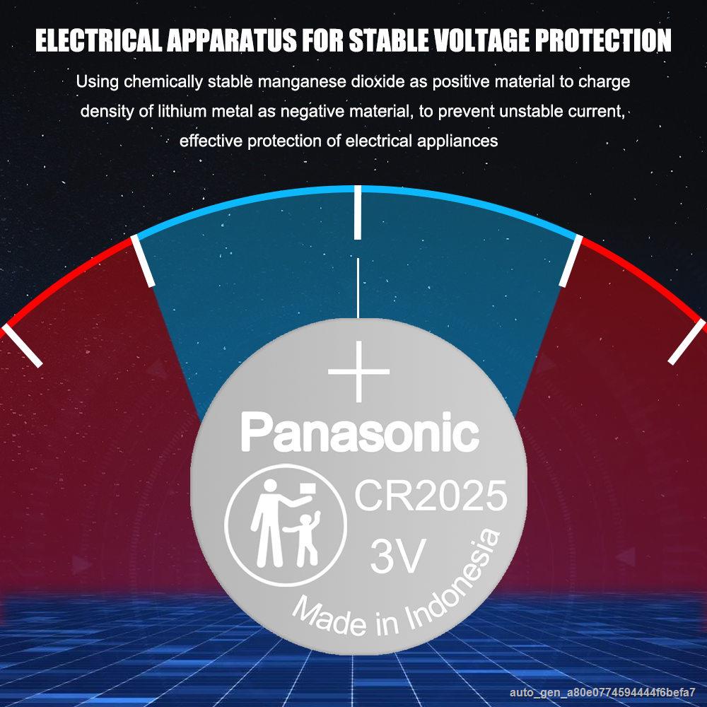 100 al Panasonic Cr2025 Cr 2025 3v Lithium Battery For Watch Calculator Clock Remote Control ...