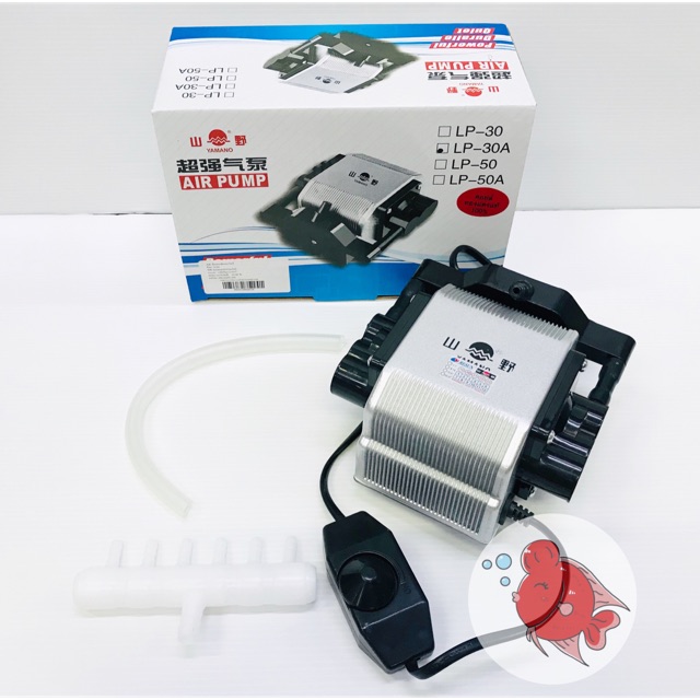 ปั๊มลม ปั๊มออกซิเจน ยามาโน่ Yamano LP-30A ปั๊มลมแบบเงียบ ตัวเล็กแรงดี มีตัวหมุนปรับแรงเบาลม แรง ...