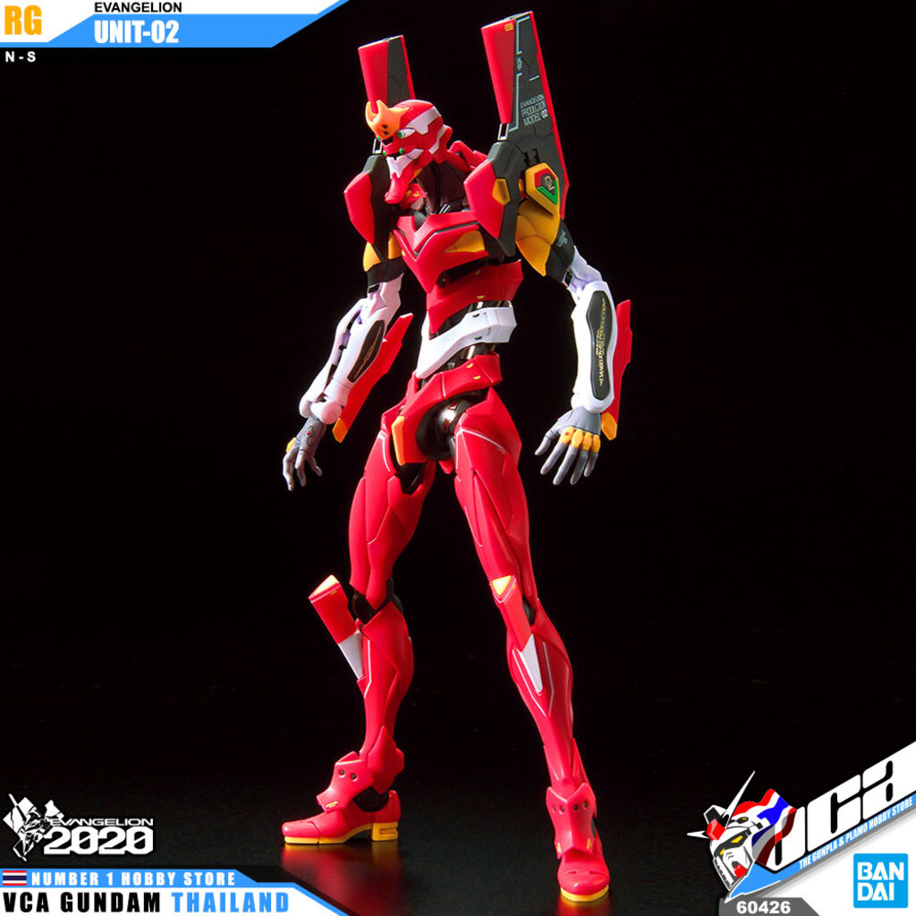 BANDAI REAL GRADE RG EVANGELION UNIT 02 โมเดล อีวานเกเลียน VCA GUNDAM ...