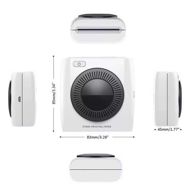 Paperang P2 รุ่นใหม่ ความละเอียด 300dpi HD เครื่องปริ้นฉลากไร้หมึก แบบ ...