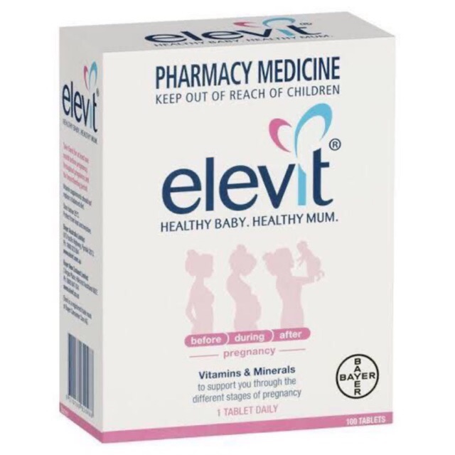 Elevit DHA Choline (สูตรใหม่ล่าสุด) Prenatal Oil Brain Baby Support ดี ...