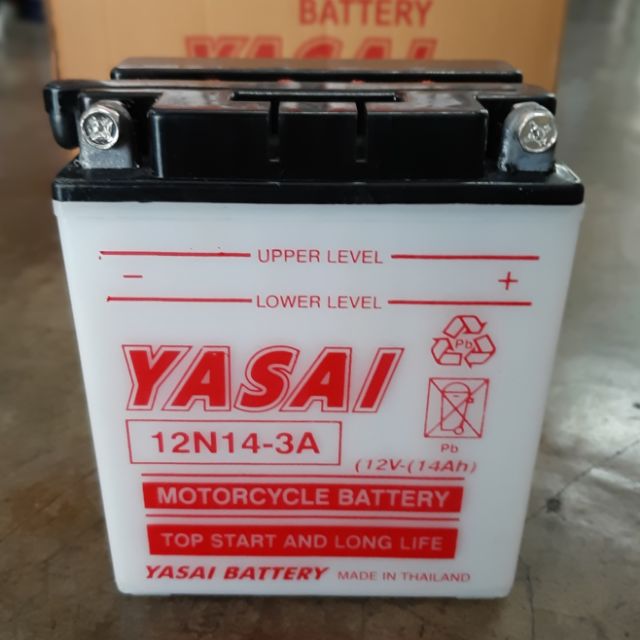 Battery Yasai 12N14-3A (แทน FB14L-A2) แบตเตอรี่น้ำ สำหรับ Royal Enfield ...
