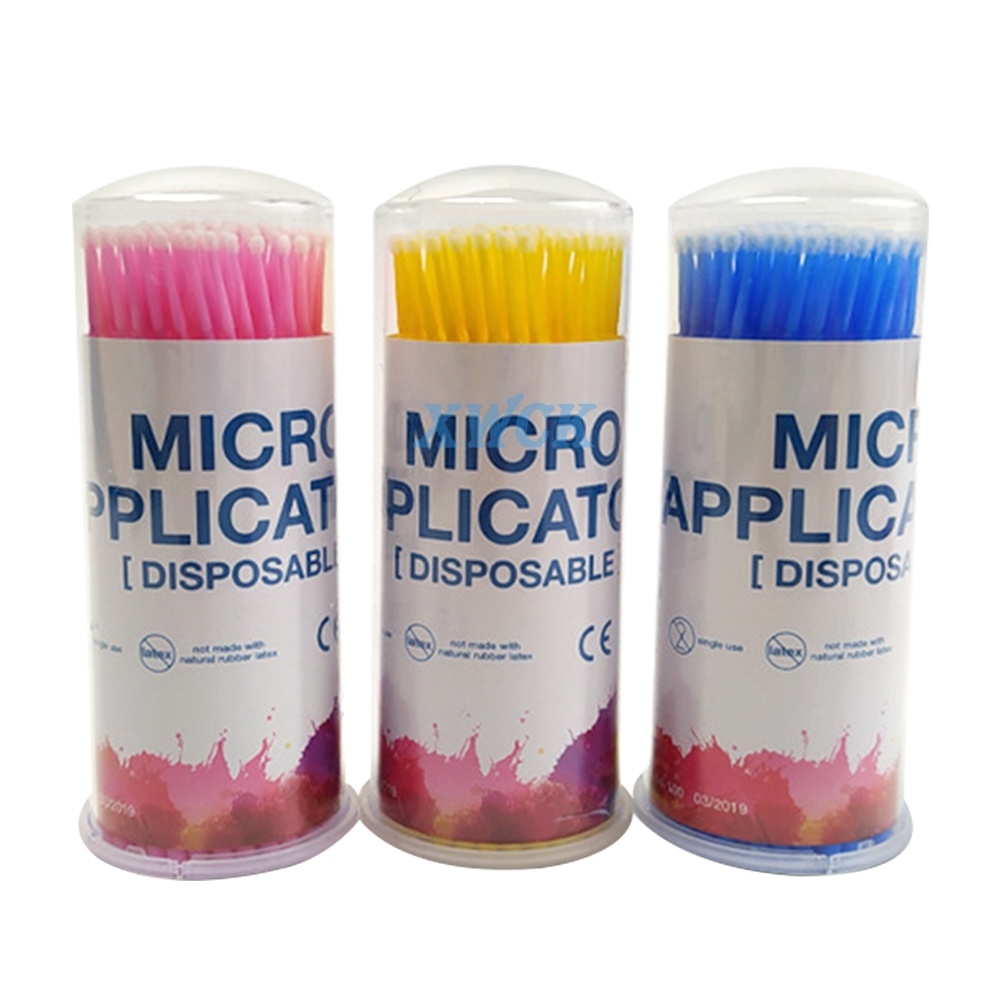 100PCSBottle Dental Disposable Micro Applicators Brushes Dental Brush ...