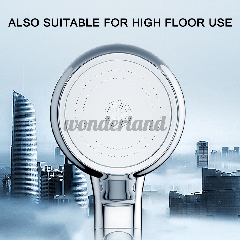 Wonder Rainfall Shower Head 3 Gear Spray High Pressure Setting Handheld ...