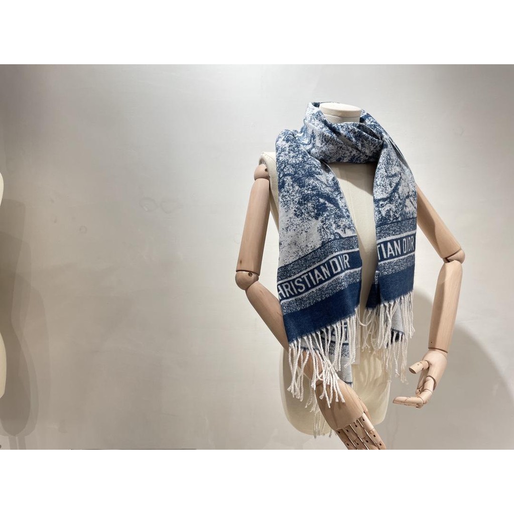 HOT 2021 Bag Blue Tiger Scarf Cashmere Fabric Hand Feel Soft And ...