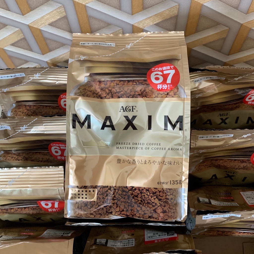 เข้าใหม่ พร้อมส่ง กาแฟญี่ปุ่น AGF Maxim Bag 135g Instant Coffee Refill Eco Pack - jdt_preorder ...