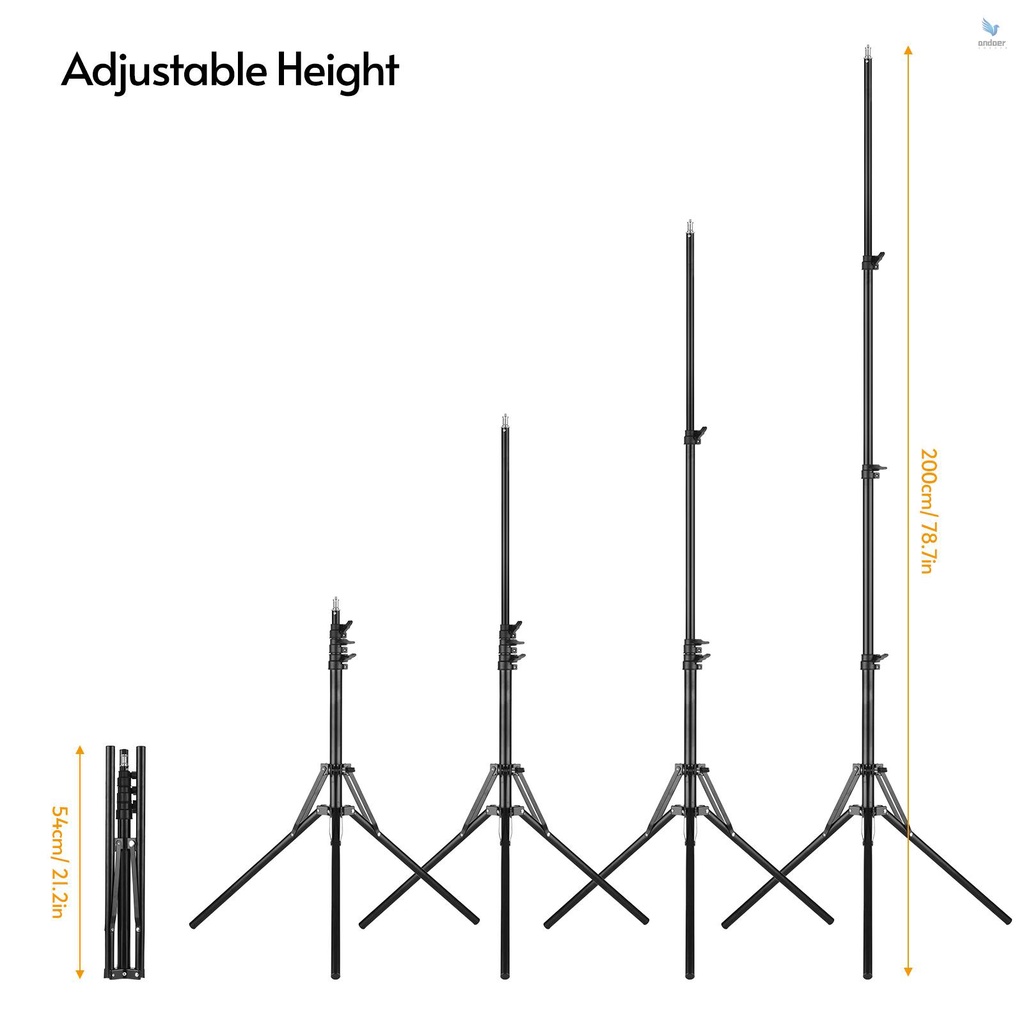 Photography Lighting Stand Stuido Light Tripod Stand Metal Ring Light ...