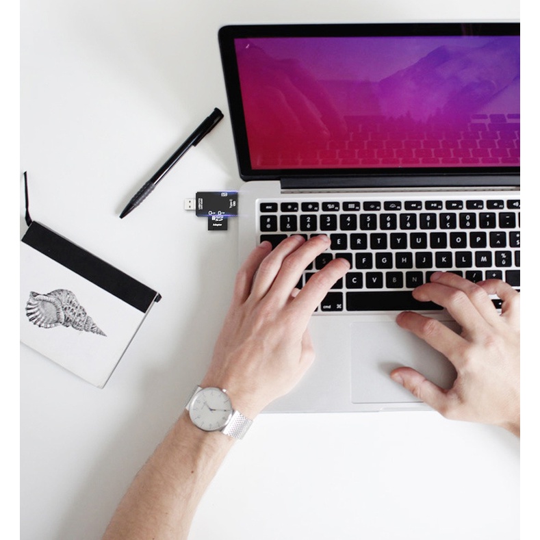 Caravan Crew 5 in 1 OTG Card Reader USB 2.0 Micro TF SD Type-C ...