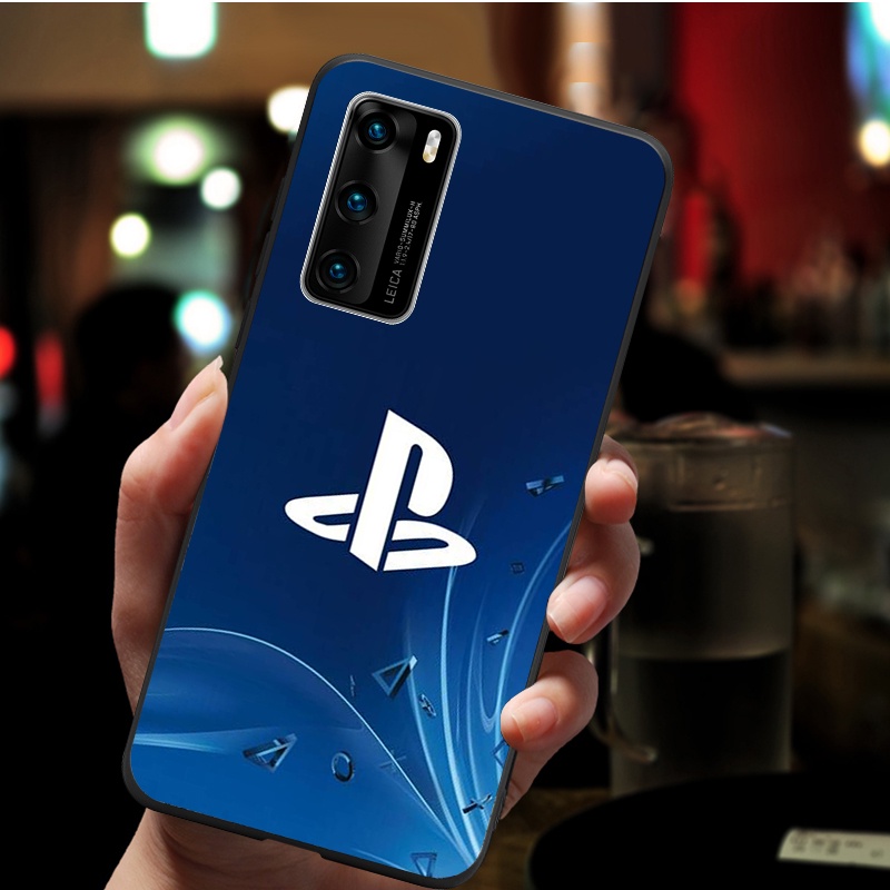 เคสโทรศัพท์มือถือ TPU แบบนิ่ม ลาย Playstation สีดํา สําหรับ Huawei P40 ...