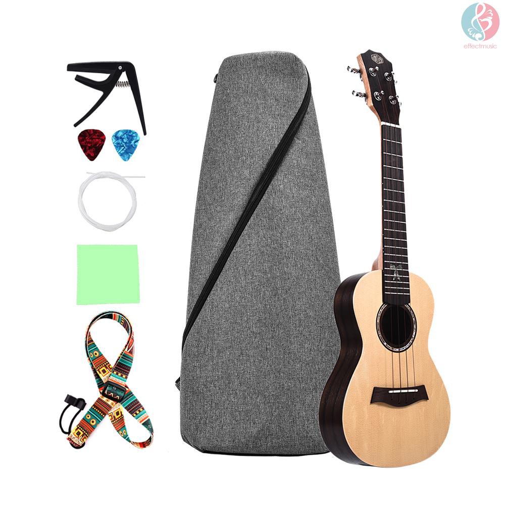 E*M LINGTING 26 Inch Tenor Ukulele Ukelele Spruce Wood Topboard ...