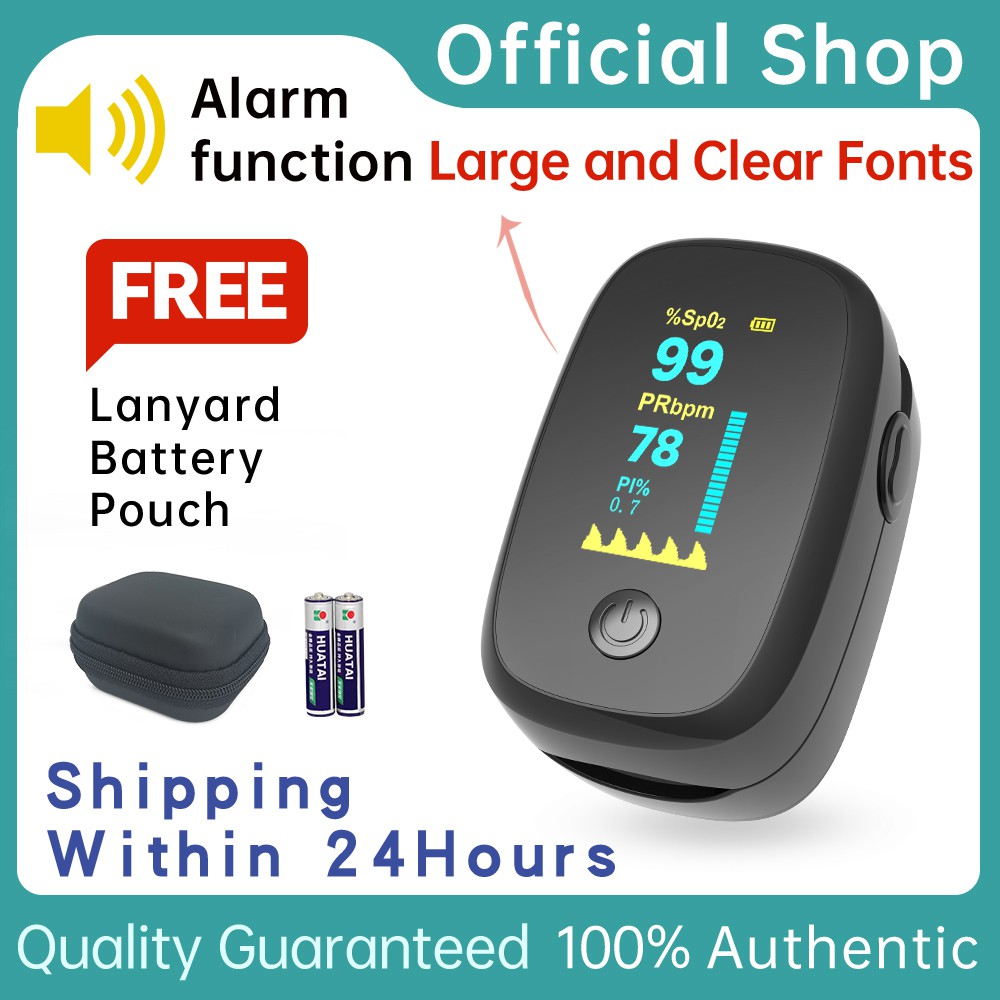 Finger Pulse Oximeter Portable Digital OLED Blood Oxygen Saturation ...