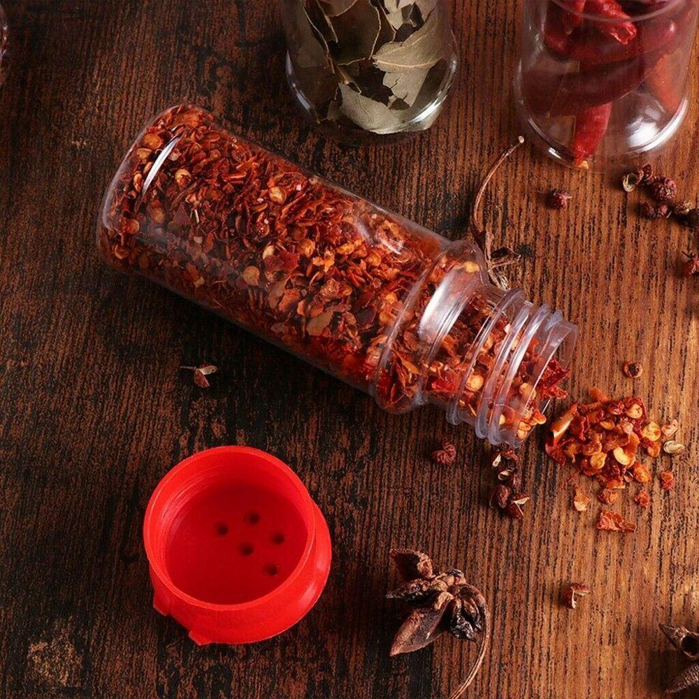 BLISS 4 Pcs Pepper Jar Plastic Kitchen Storage Seasoning Bottle Cruet ...