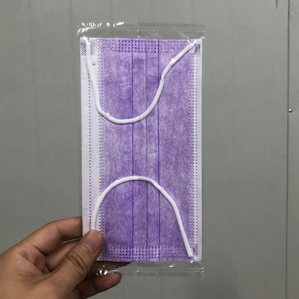+I Purple Protective Masks Face Shield Three Layer Protective ...