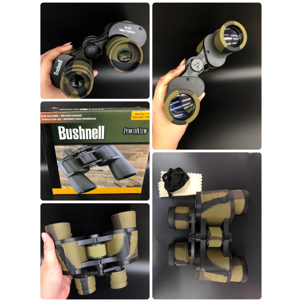 กล้องส่องทางไกล BUSHNELL Binoculars 8x40(Black) กำลังขยาย8-40เท่าระยะ ...