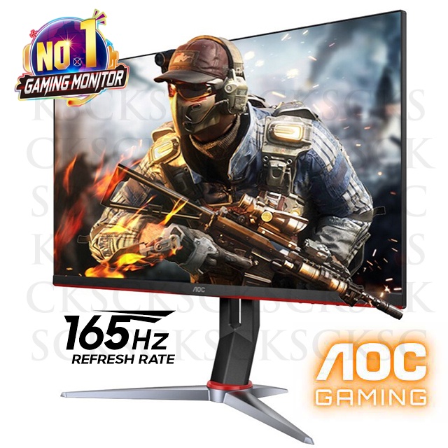 โปร Gaming Monitor 144Hz 165HZ AOC 24G267 24G2SE67 23.8 VAIPS Flat Free ...