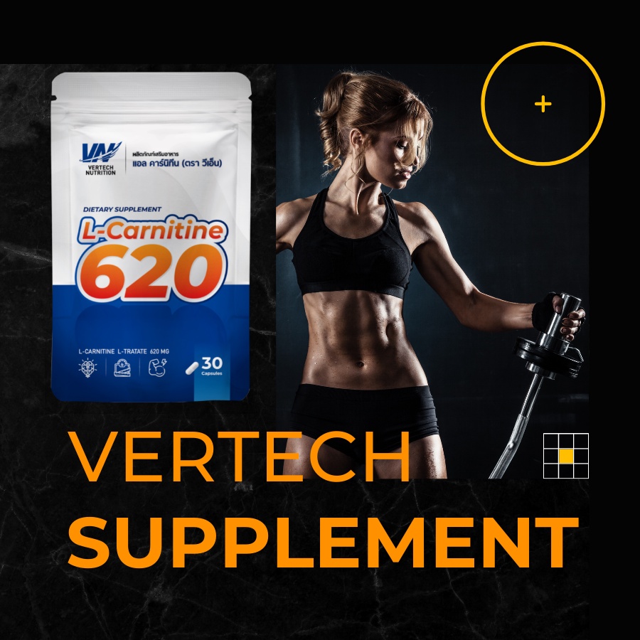 VERTECH NUTRITION แอลคาร์นิทีน 620 (30 แคปซูล) L-Carnitine 620 (30 capsules) - vertech.nutrition ...