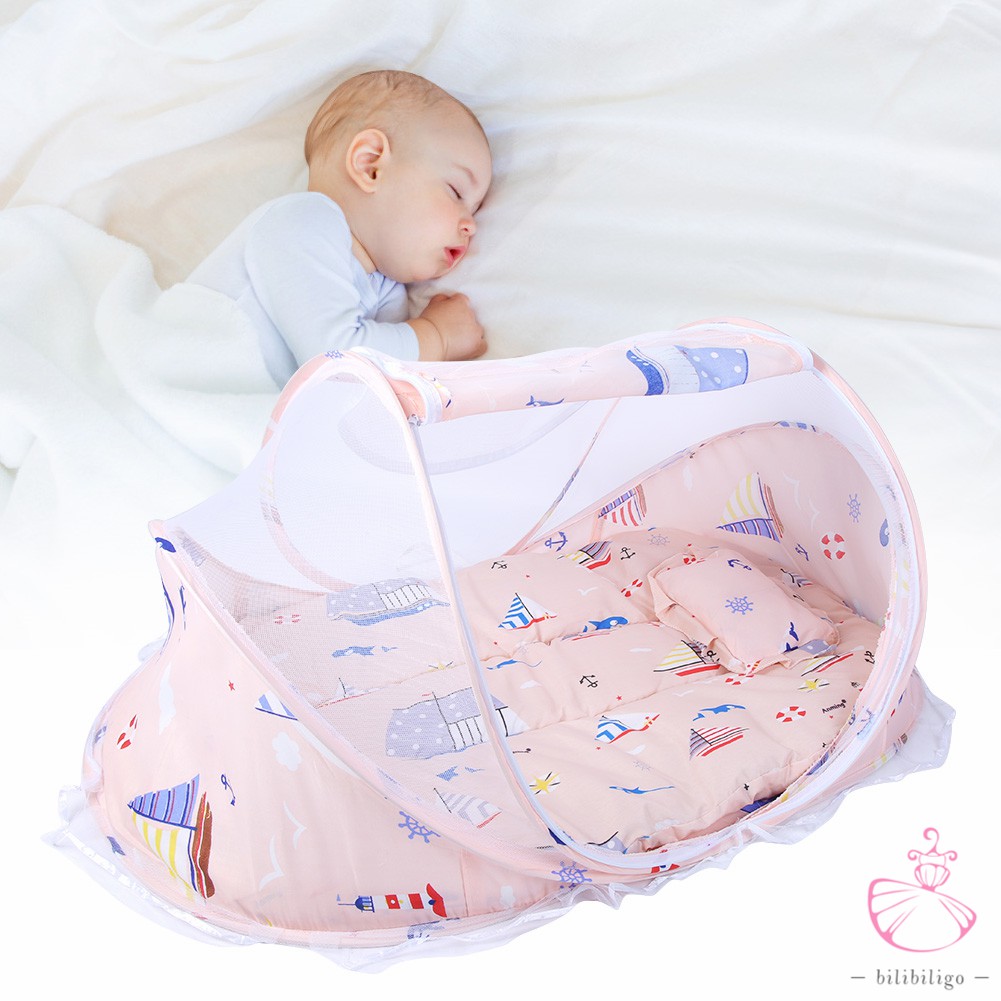 kelambu Portable Foldable Newborn Infant Mosquito Tent Baby Travel ...