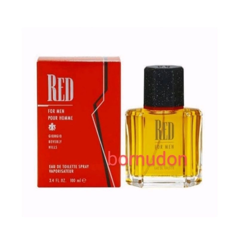 Red for Men by Giorgio Beverly Hills 100ml EDT spray new in box ...