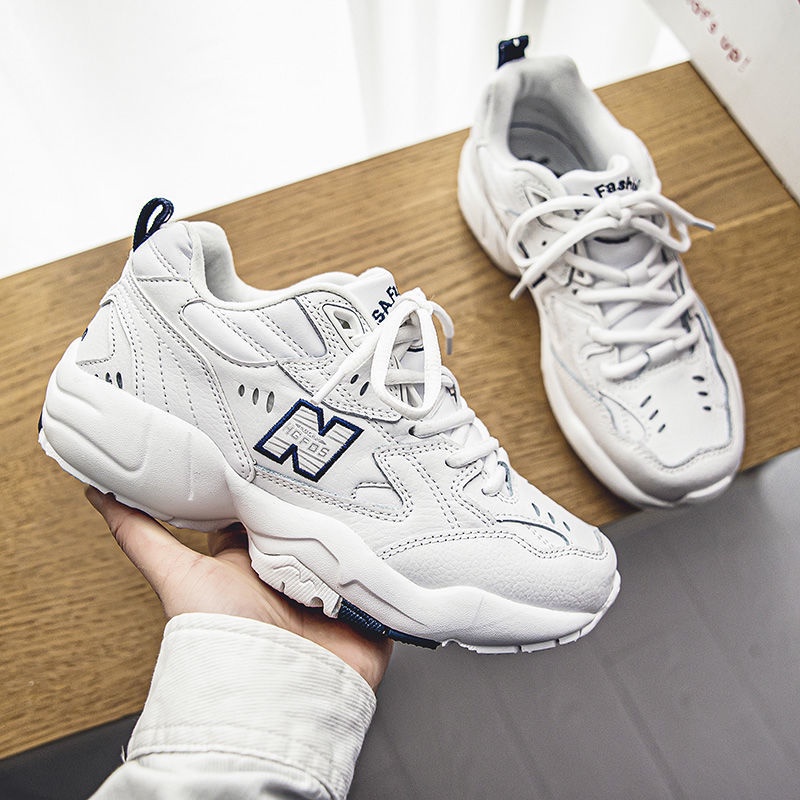 ฤดูใบไม้ผลิและฤดูใบไม้ร่วง New Balance วิ่งเย็น NB608 รองเท้าผ้าใบนักเรียนคู่พ่อรองเท้า iu ...