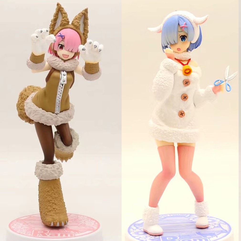 Re:Zero Rem Ram Wolf Sheep ขนสัตว์ แกะ หมาป่า Dress Ver. DengekiMoeoh ...